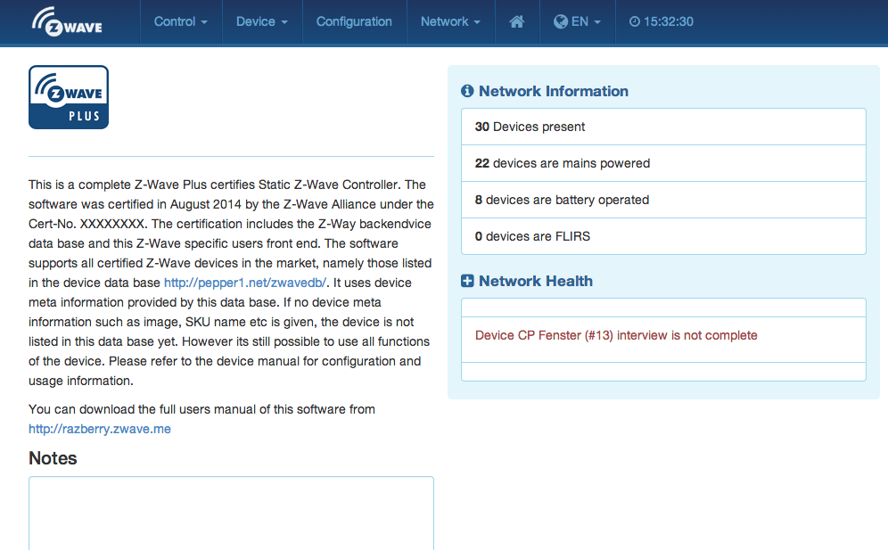RaZberry Z-Wave (Seeed 113110001) Raspberry Pi into a Z-Wave Home Automation Gateway